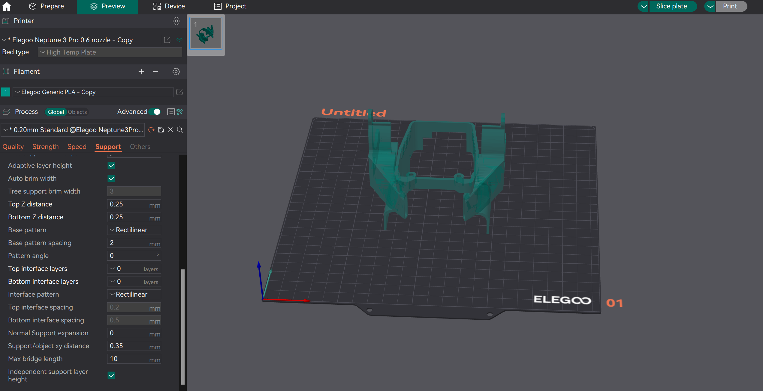 Error When Slicing With Tree Suppports Flowspacing Produced Negative Spacing Did You Set