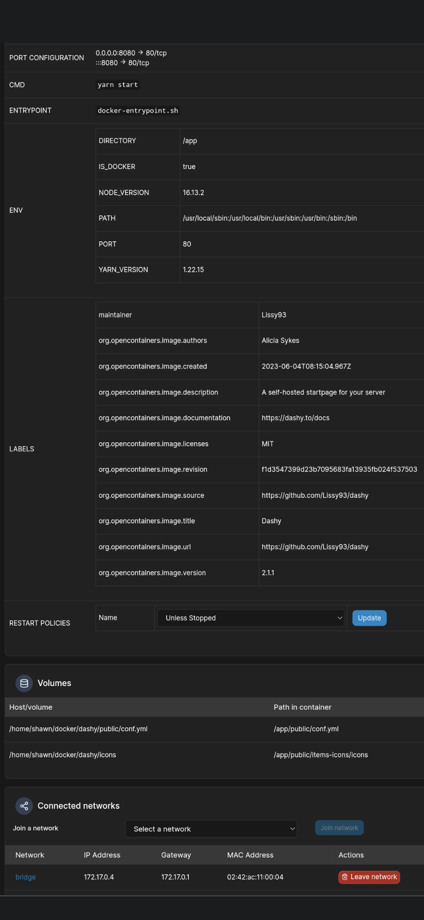 [QUESTION] Cant get local images working · Issue #1213 · Lissy93/dashy · GitHub