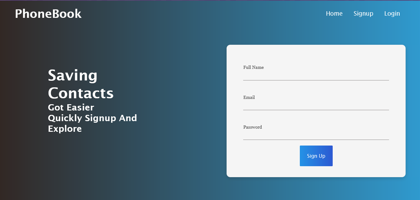 GitHub - amulya30/PhoneBook_CRUD: An idea to have our contacts book ...