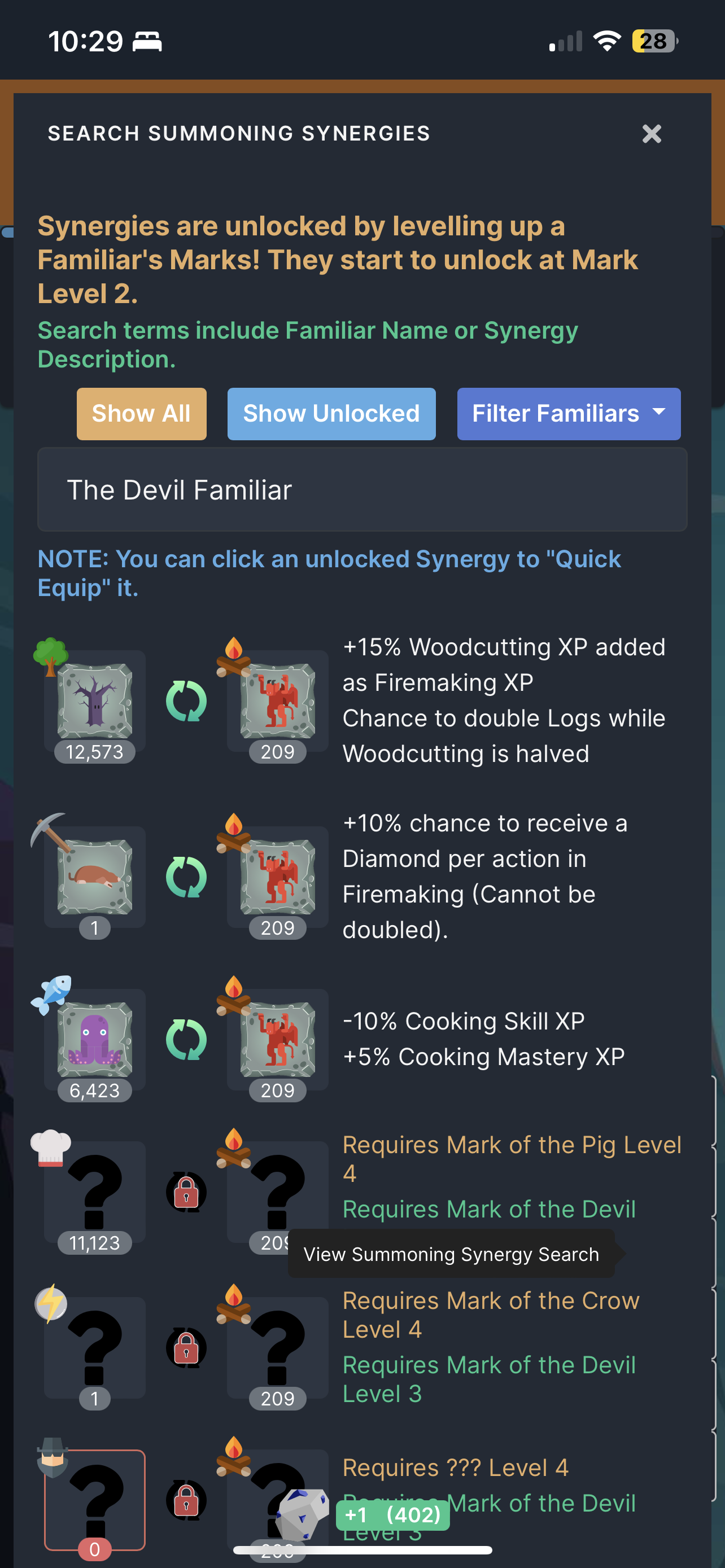[Spelling/Grammar]: Misspelled leveling in the summoning search · Issue #3169 · MelvorIdle ...