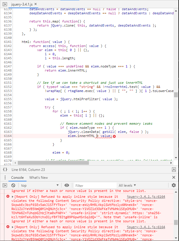 CSP inline style violations · Issue #4477 · jquery/jquery · GitHub