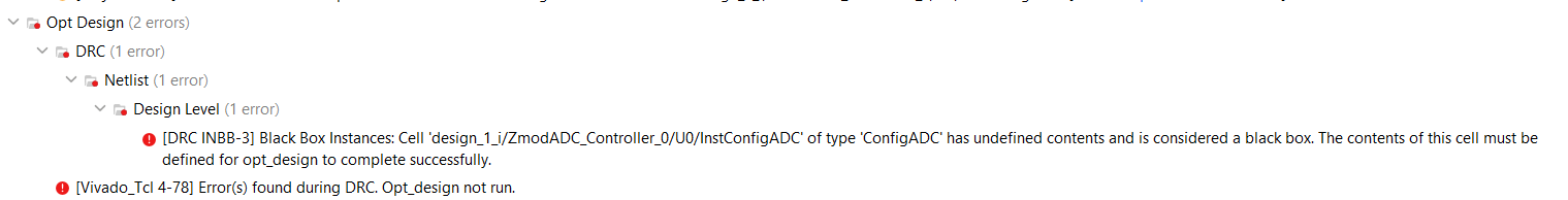Error: Black box instances on ZMOD ADC IP (ZmodScopeController) · Issue #59 · Digilent/vivado ...
