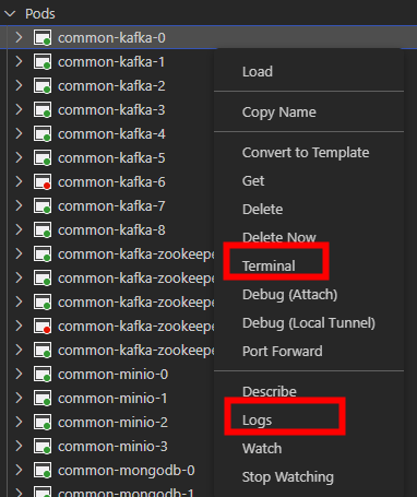 When I use the "Logs" or "Terminal" functions of "pods", I get an error · Issue #1107 · vscode ...