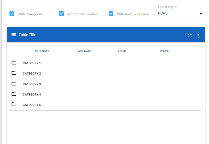 DataTable Subheader - Janky Headers when Opening / Closing Categories · Issue #78 ...