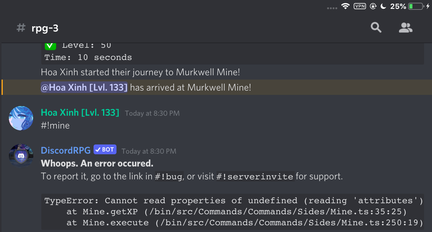 馃悰 Bug Report Typeerror 路 Issue 1161 路 Discorddungeonsbugs 路 Github