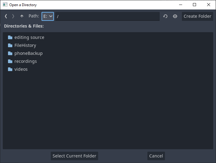 4.0 alpha1 - new project folder selects installation folder · Issue #57594 · godotengine/godot ...