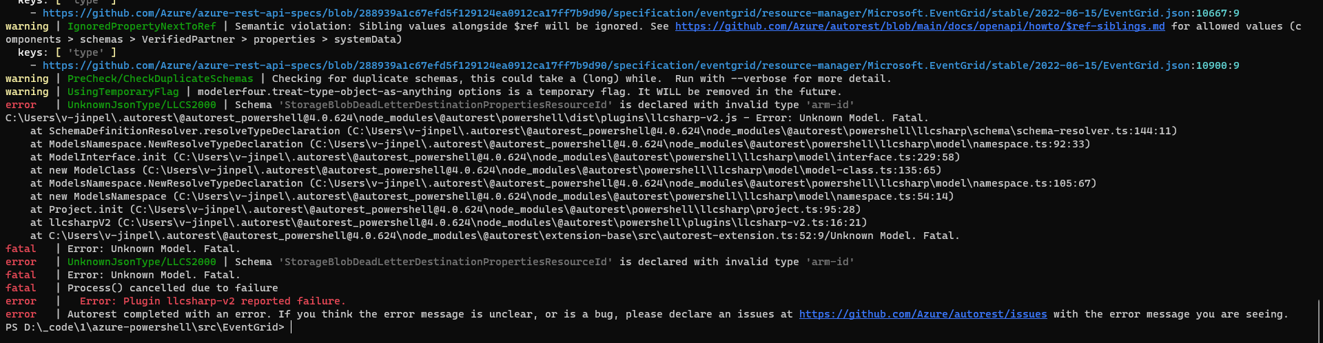 Problems caused by upgrading modelerfour · Issue #1205 · Azure/autorest.powershell · GitHub