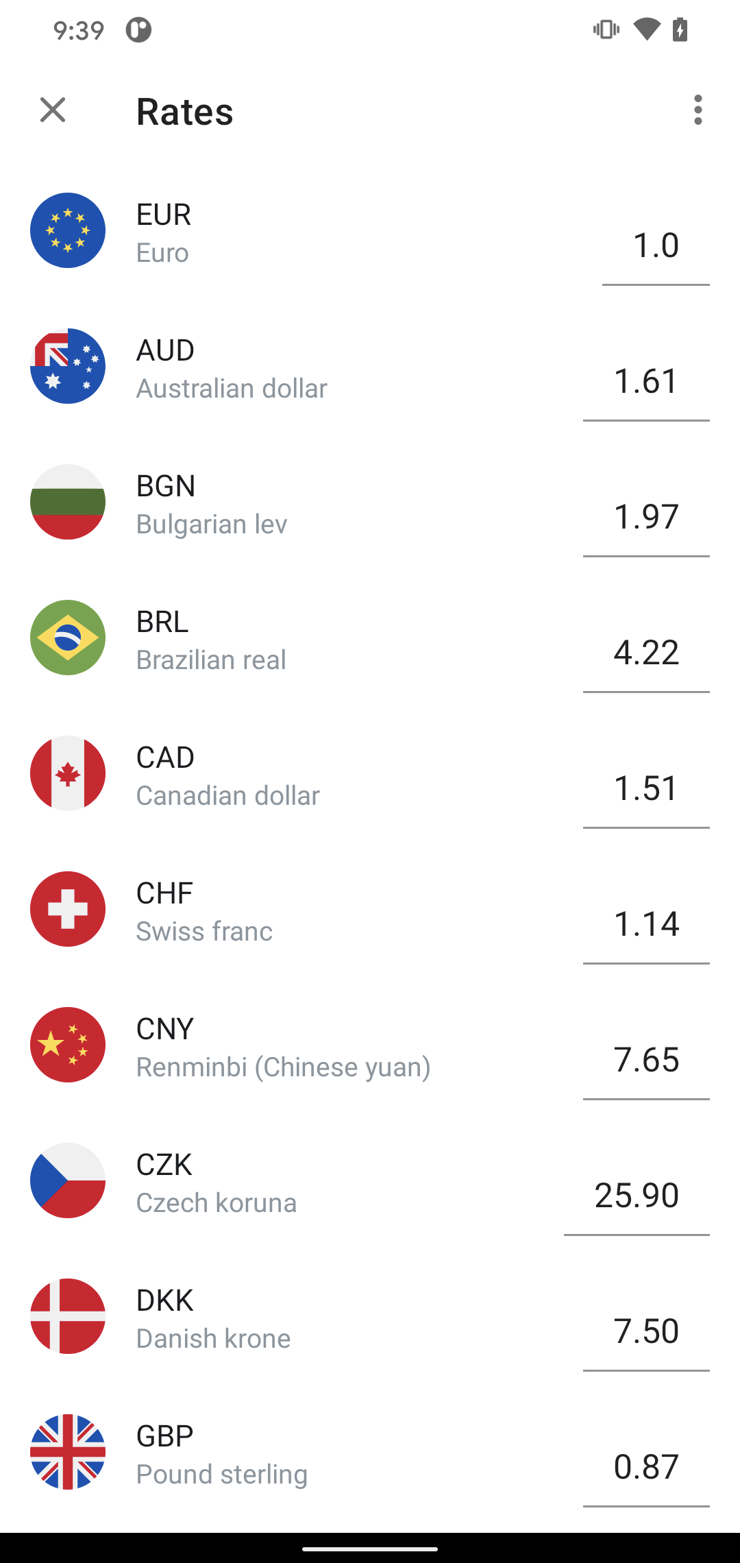GitHub - CsiszerTamas/CurrencyConverter: Currency Converter - Android ...