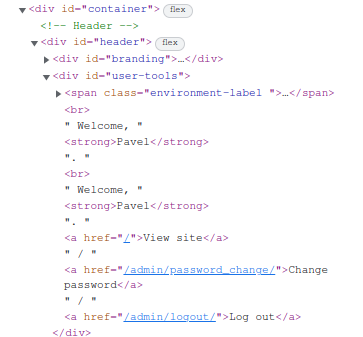 welcome-msg duplicated · Issue #185 · fabiocaccamo/django-admin ...