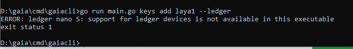 support for ledger is not available in this executable · Issue #5272 ...