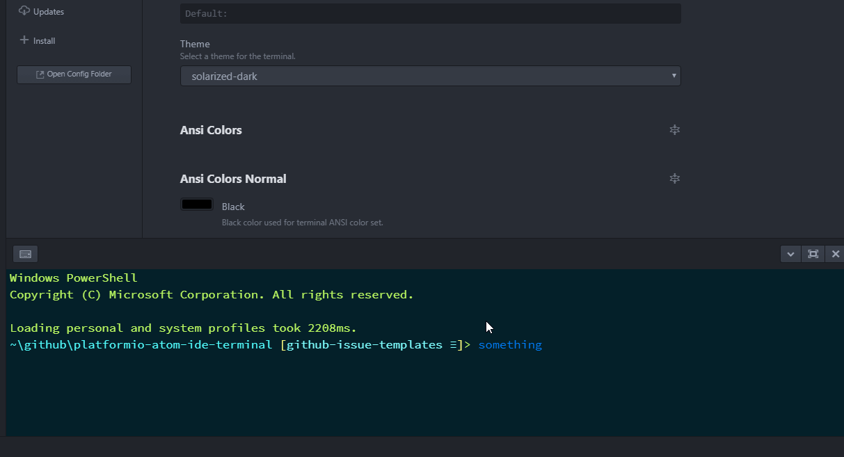when selecting region in terminal window with theme=solarized-dark, I ...