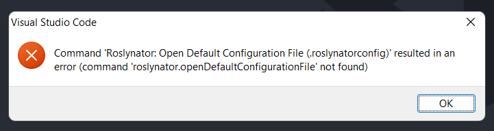 Missing activation event for "Open Default Configuration File" command (VSCode) · Issue #903 ...