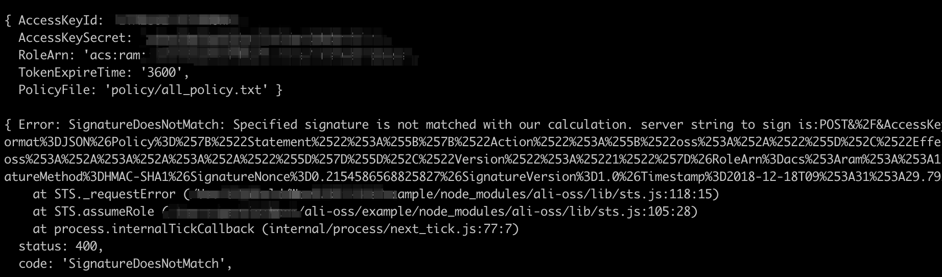 SignatureDoesNotMatch · Issue #568 · ali-sdk/ali-oss · GitHub