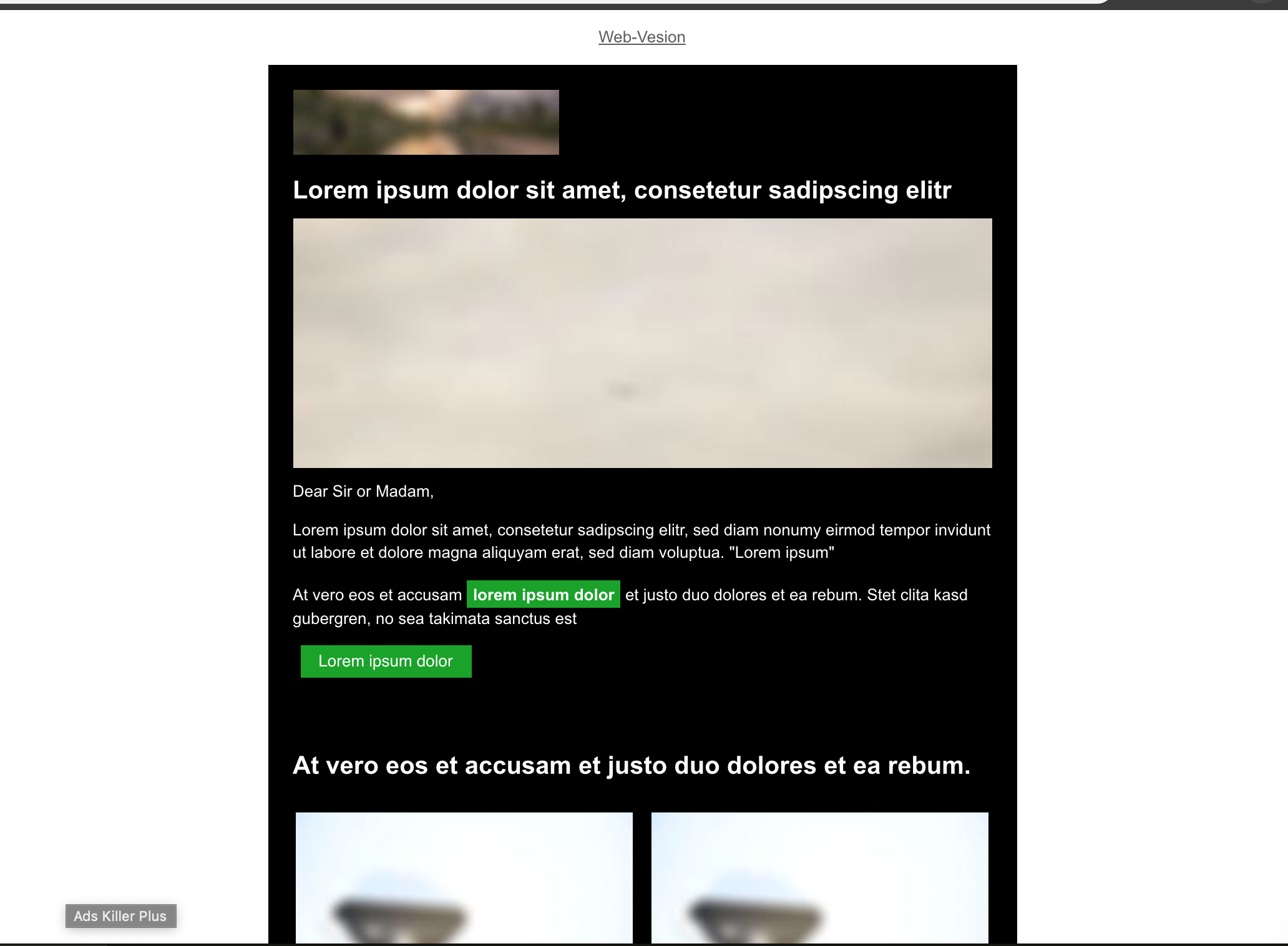 GitHub - vasylshpak/HTML-DARK-EMAIL: Really Simple Free Responsive HTML ...