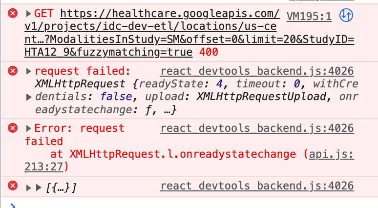 Request to search for studies failed · Issue #100 · ImagingDataCommons/slim · GitHub