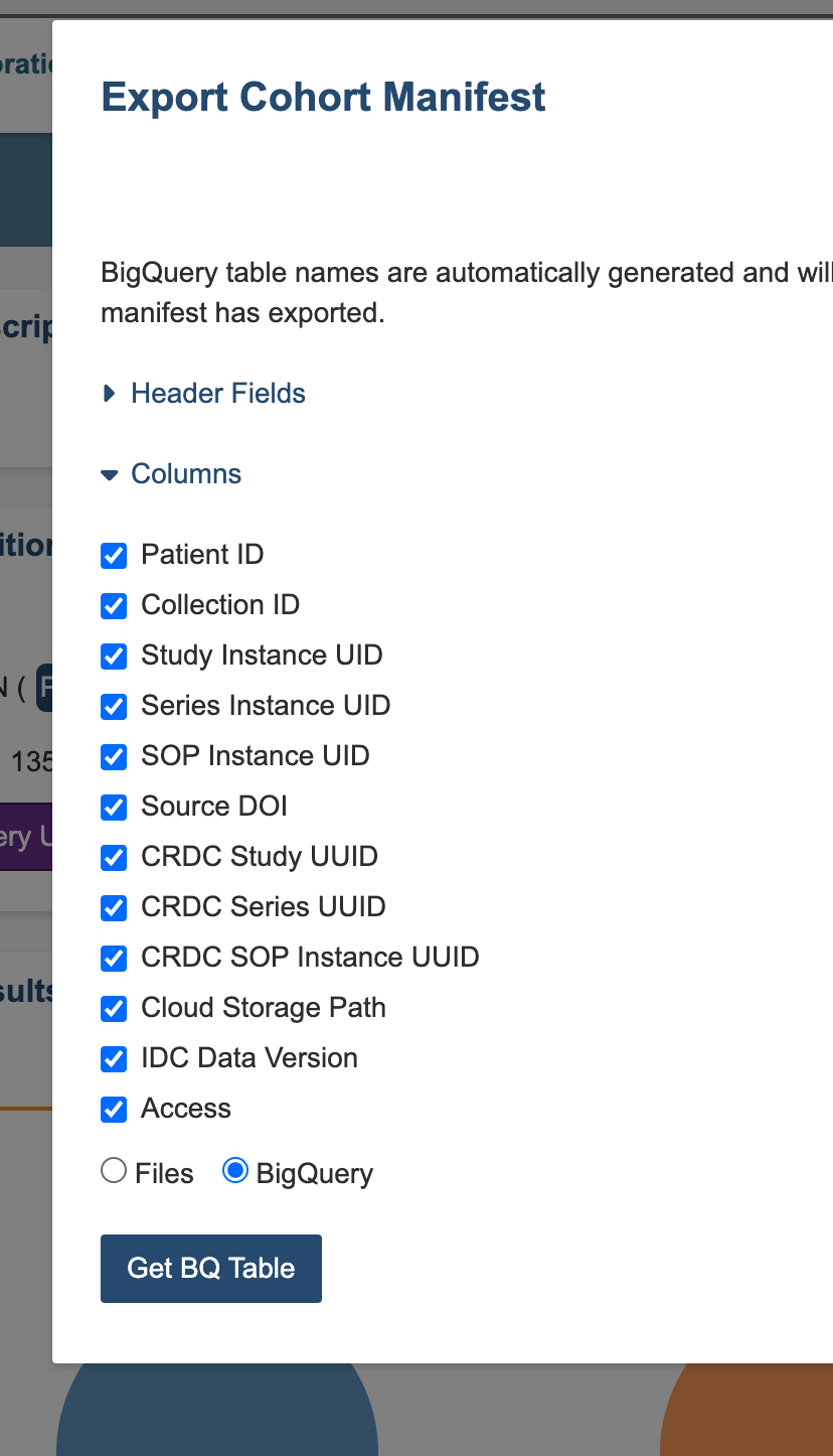 "IDC Data Version" and "Access" columns should be present in File manifest · Issue #980 ...