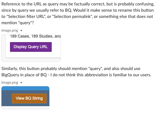 Improve Wording For Url Query Buttons · Issue 1016 · Imagingdatacommons Idc Webapp · Github