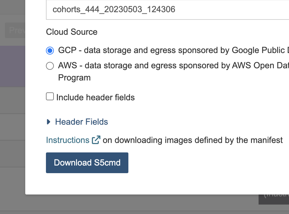 Add the option to export s5cmd compatible manifest · Issue #1155 · ImagingDataCommons/IDC-WebApp ...