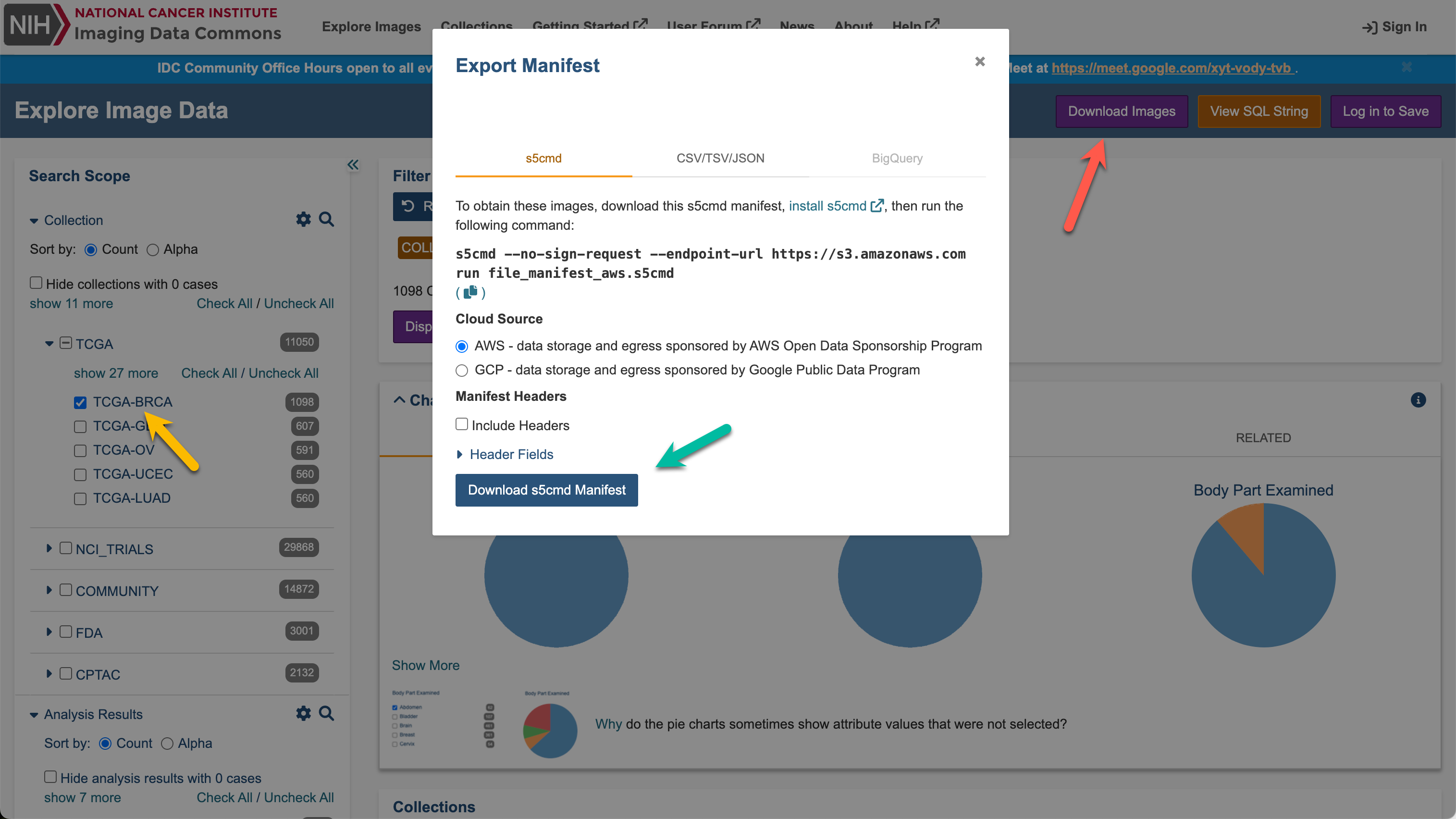 Allow download of content defined by the IDC Portal manifest · Issue #4 · ImagingDataCommons ...