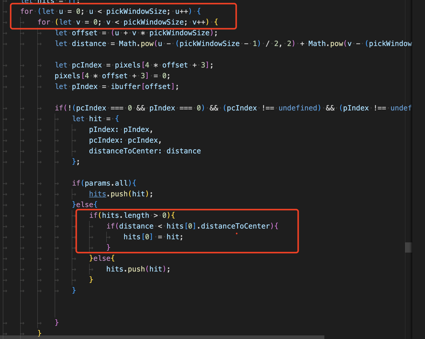 optimize pointCloud pick method when params.all is false by CahierX ...