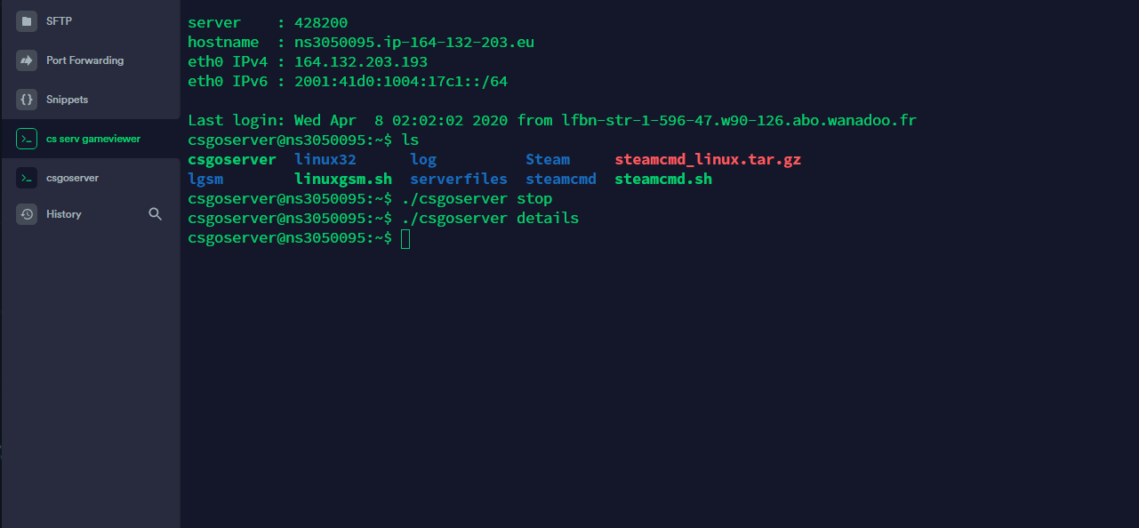 ./csgoserver don't work · Issue #2811 · GameServerManagers/LinuxGSM · GitHub