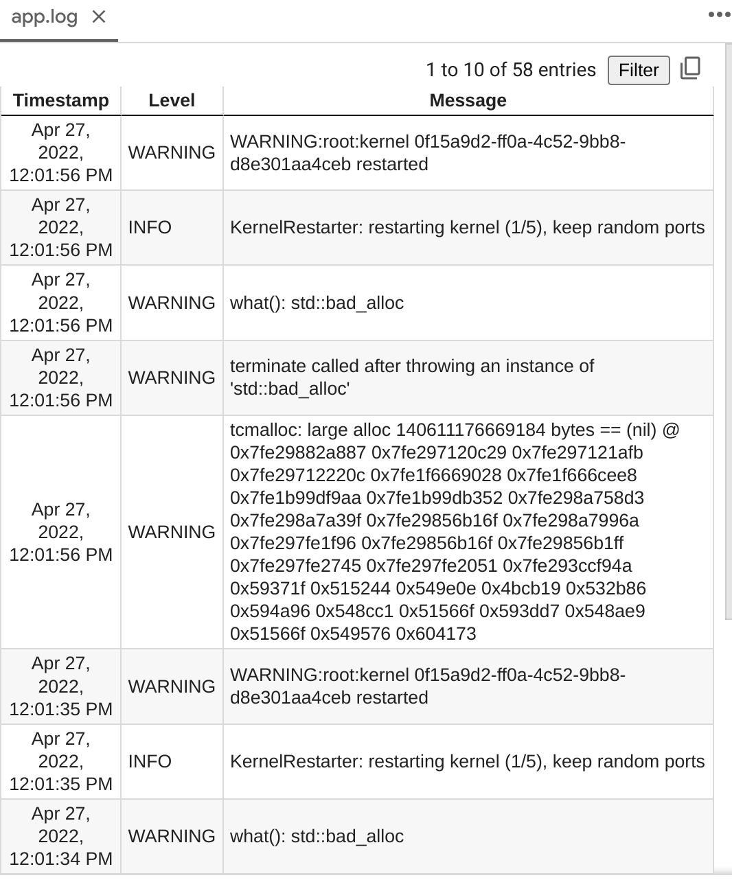 tcmalloc: large alloc 140113840283648 · Issue #2774 · googlecolab/colabtools · GitHub
