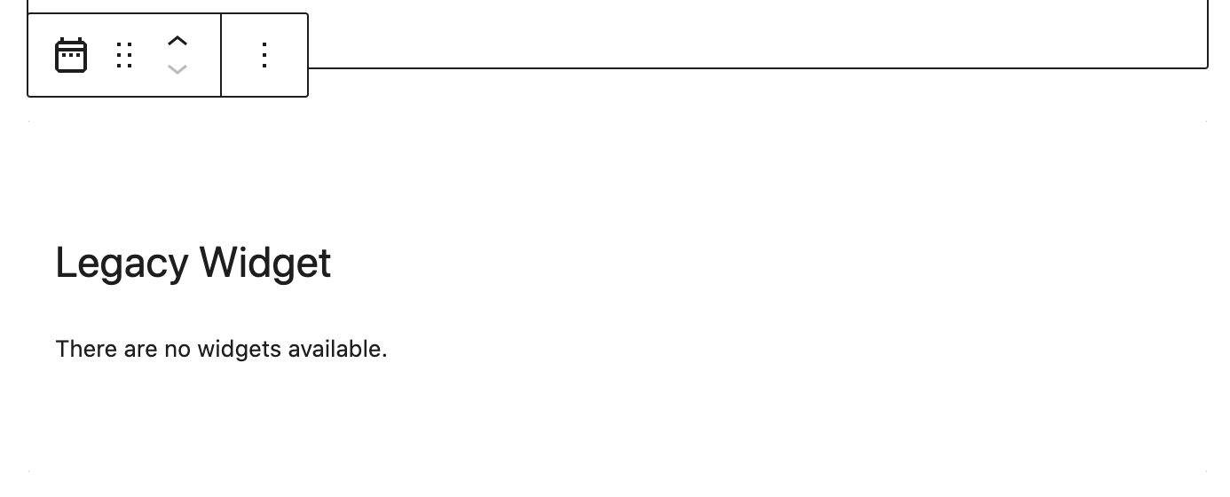There are no blocks available in the "Legacy Widget" block. · Issue #29018 · WordPress/gutenberg ...