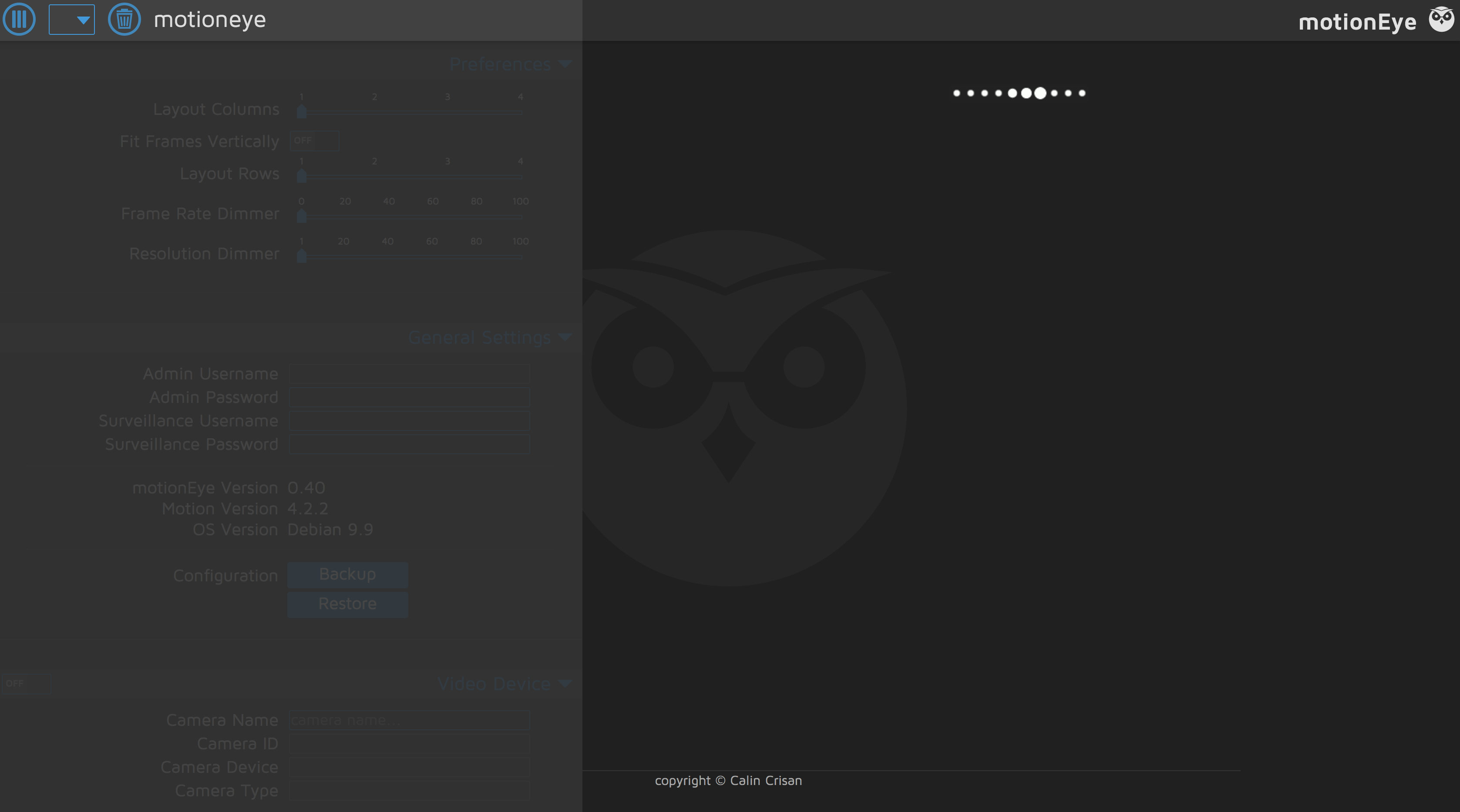 Docker dev-armhf image - no camera shown · Issue #1940 · motioneye-project/motioneyeos · GitHub