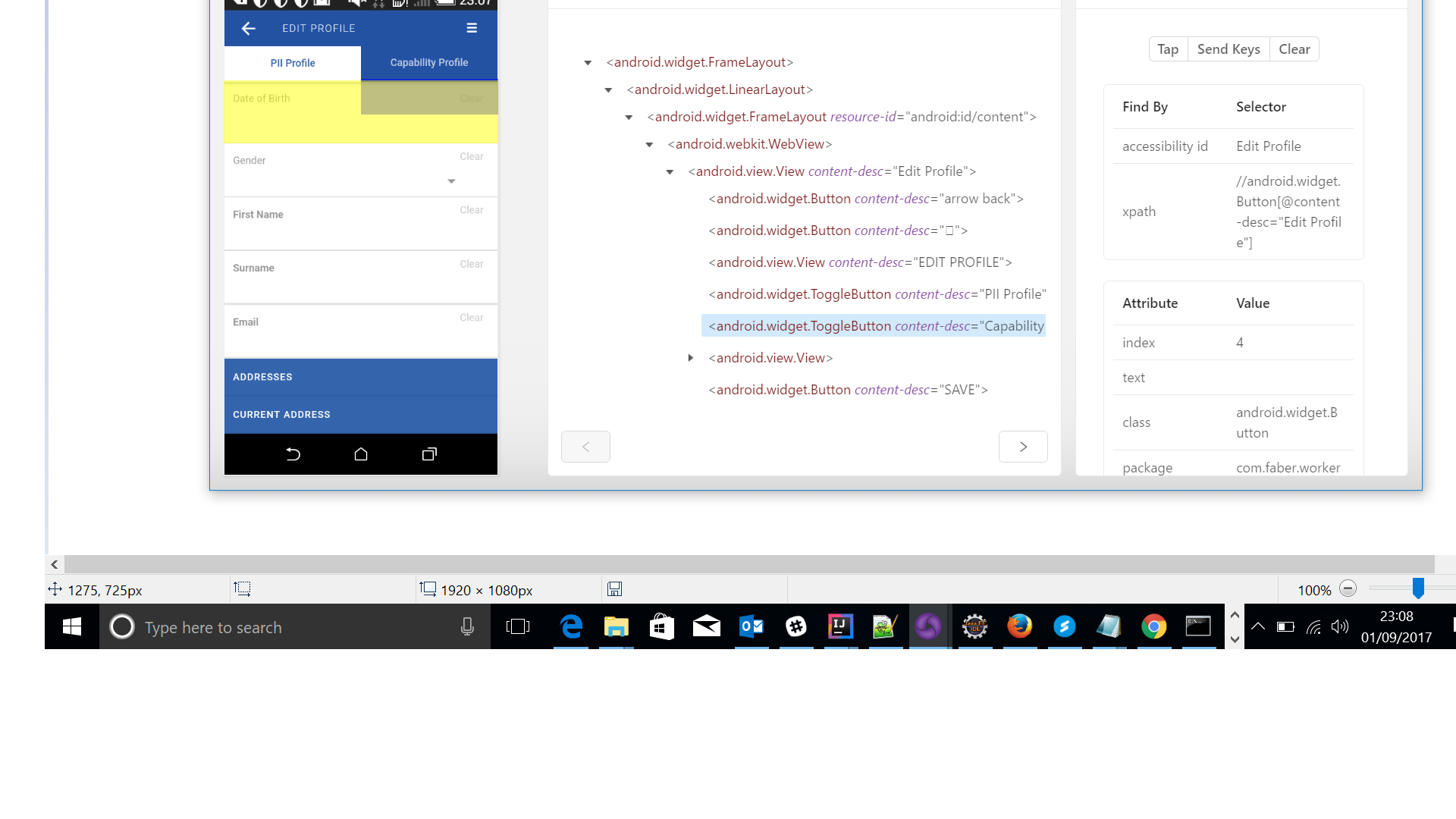 Mobile Testing With Appiumandroid Buttion Click Not Working Since Page Is Not Correctly 