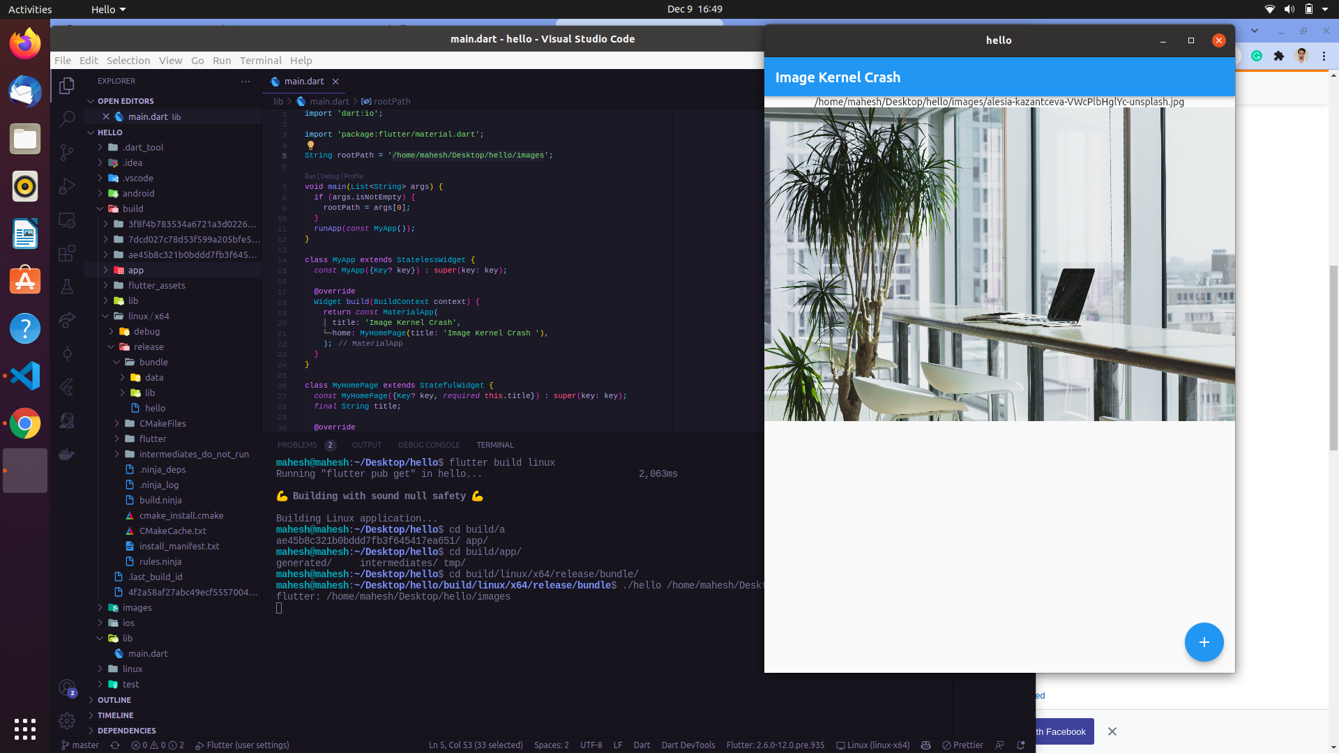 Image painting causes Linux Nouveau driver errors that crashes the app ...