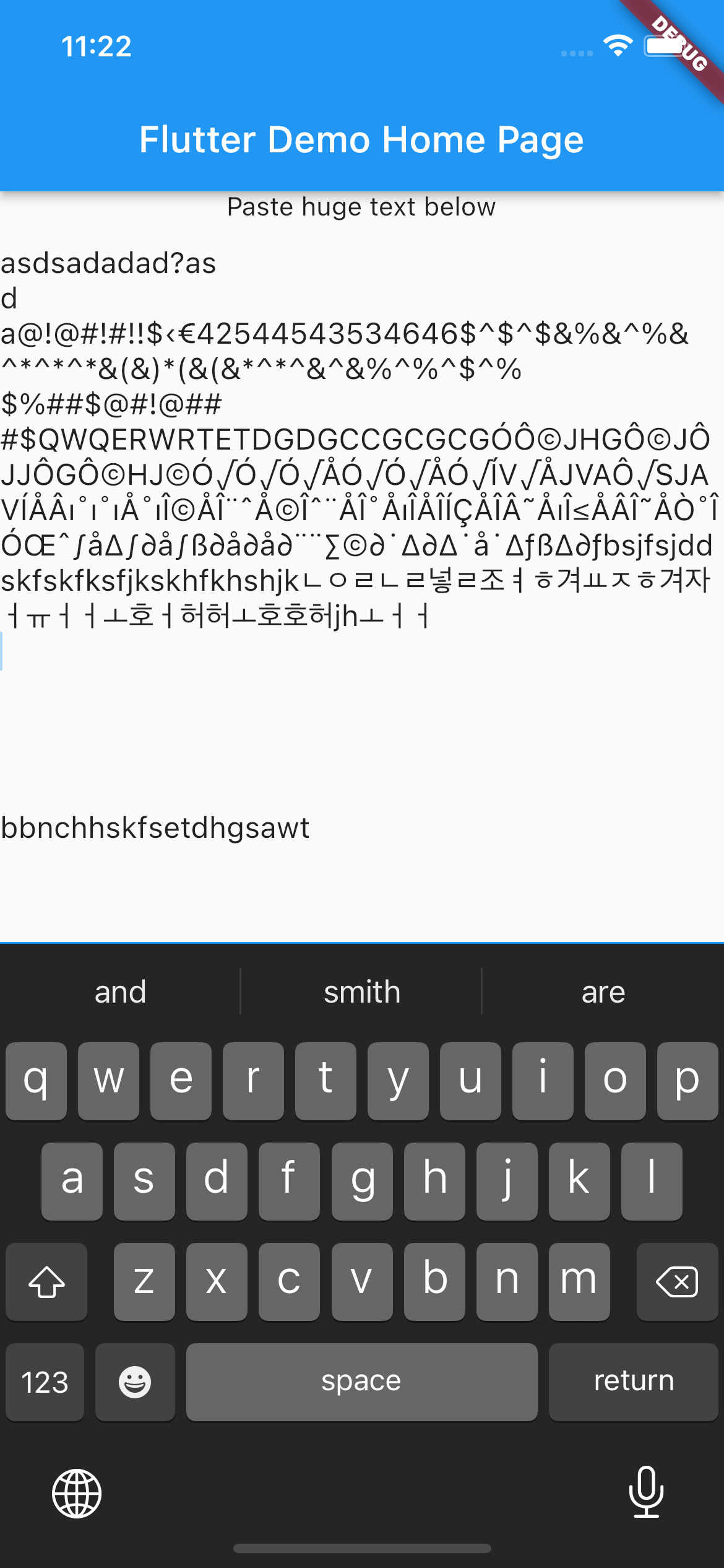 Keyboard input hanging on iOS Simulator · Issue #96277 · flutter ...