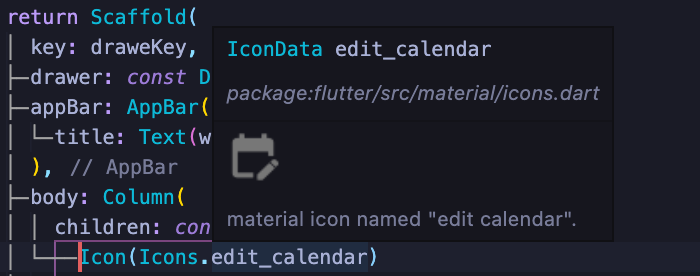 [Fonts] Icon request: edit_calendar · Issue #100562 · flutter/flutter · GitHub