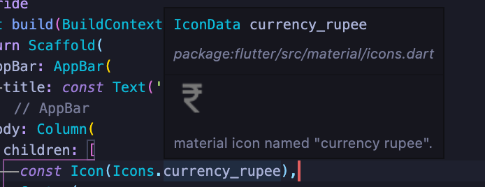 [Fonts] Icon request: currency_rupee · Issue #100759 · flutter/flutter · GitHub