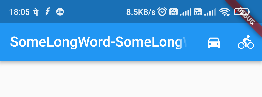 AppBar title `overflow:TextOverflow.ellipses` cuts too much text ...