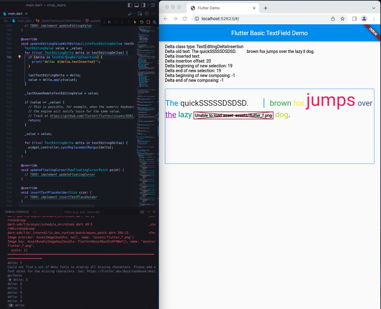 DeltaTextInputClient does not create a TextEditingDeltaInsertion for ...