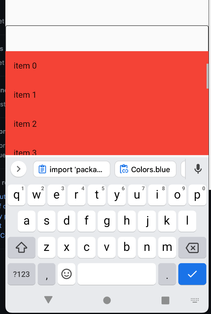 Scrollbar cannot be scrolled to the top edge on mobile · Issue #106326 · flutter/flutter · GitHub
