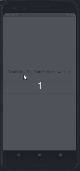 [flutter_driver_extension] doesn't allow keyboard "VirtualView node ...