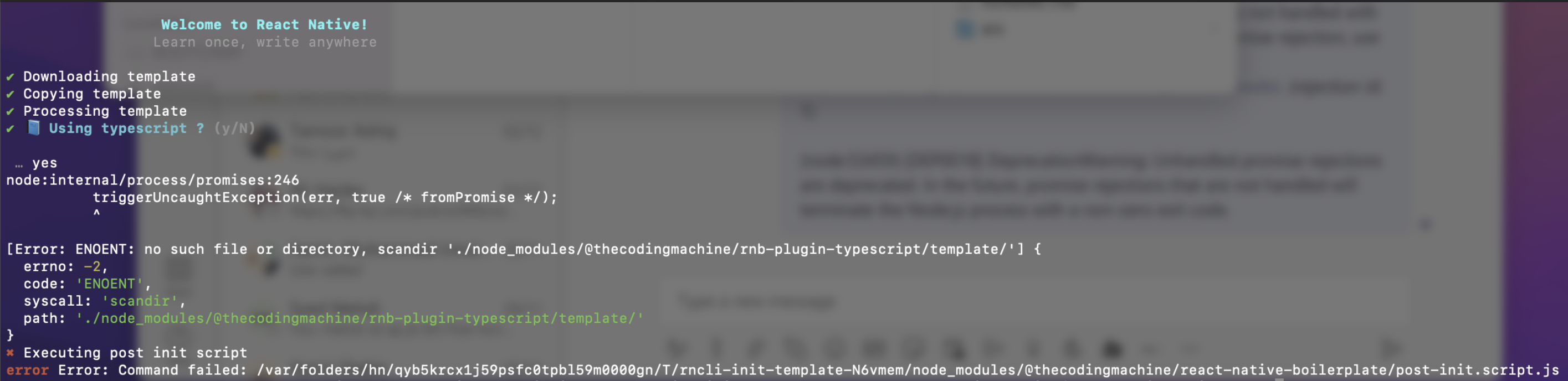 rnb-plugin-typescript template no such file or directory · Issue #241 · thecodingmachine/react ...
