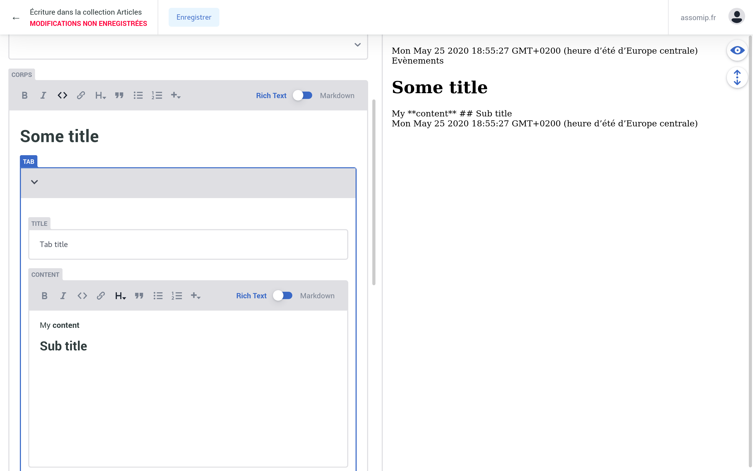 Custom Editor Component Markdown Widget Is Not Rendered In Preview · Issue 3809 · Decaporg