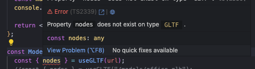 Error with types in useGLTF hook · Issue #1159 · pmndrs/drei · GitHub