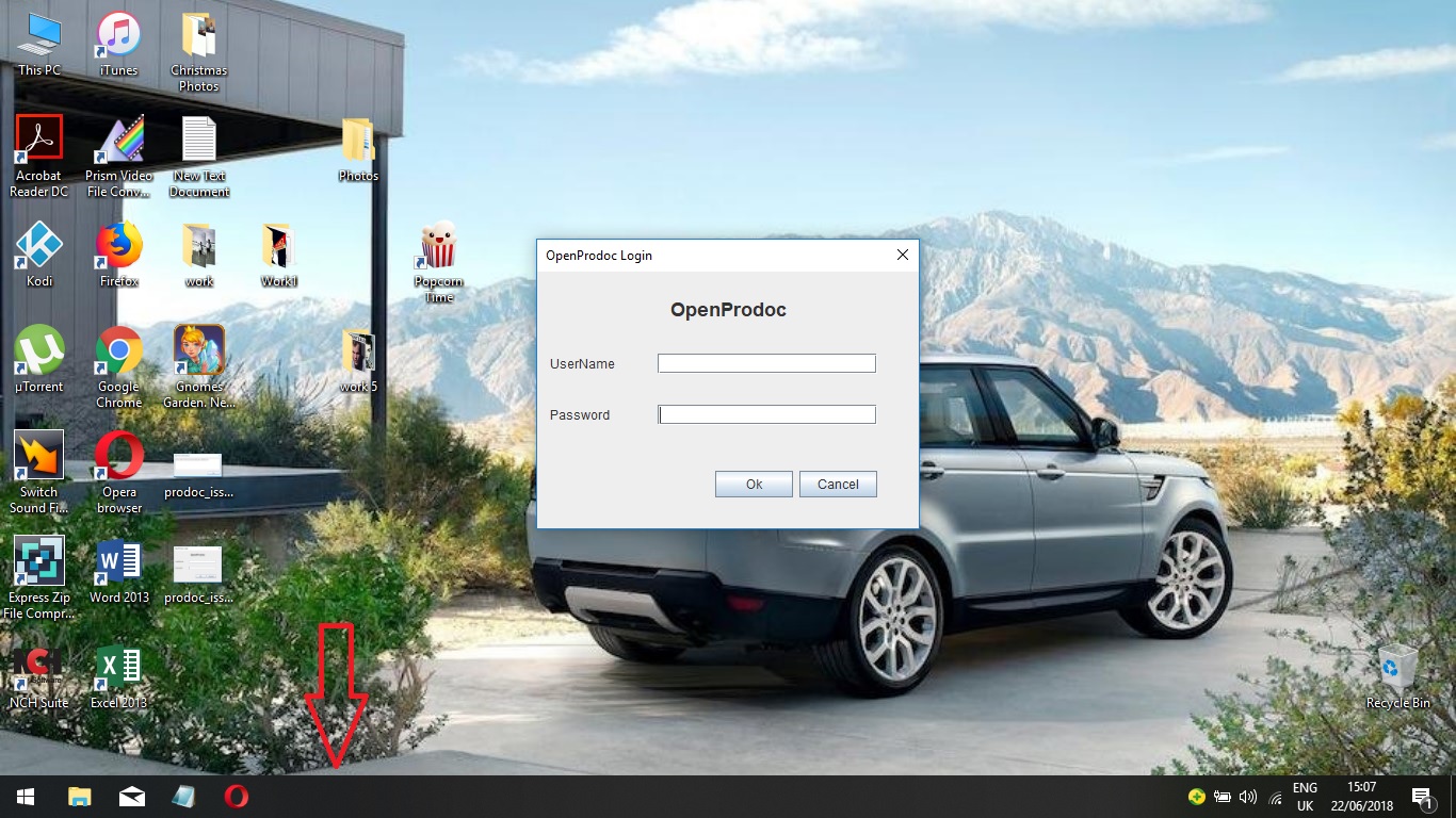 Windows 10: the running program doesn't appear at taskbar · Issue #6 · JHierrot/openprodoc · GitHub