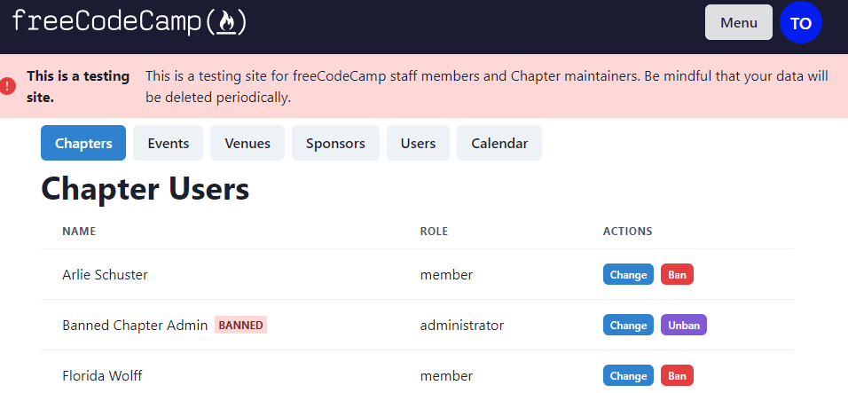 Chapter name on Chapter Users page · Issue #1892 · freeCodeCamp/chapter · GitHub