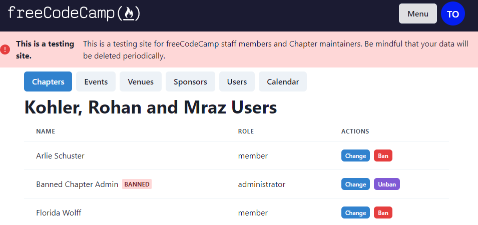 Chapter name on Chapter Users page · Issue #1892 · freeCodeCamp/chapter · GitHub