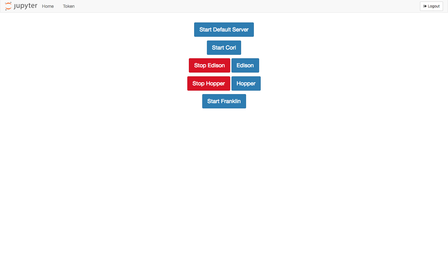 UI for Named Servers (Home and Admin Pages) by krinsman · Pull Request #2089 · jupyterhub ...
