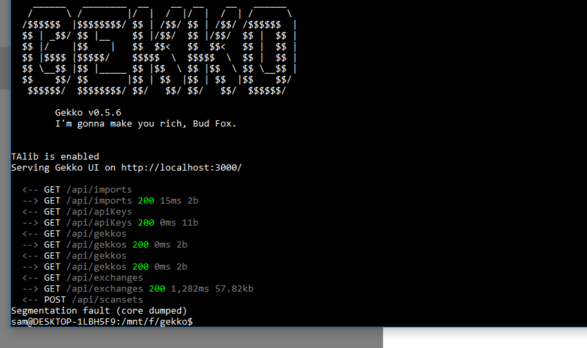Gekko Constant Crashing Windows 10 using Bash · Issue #1050 · askmike/gekko · GitHub