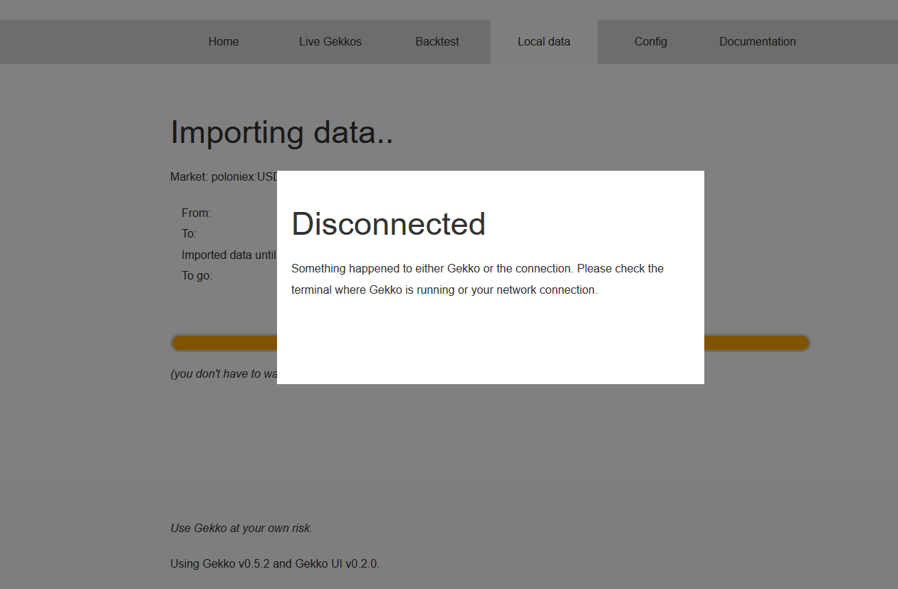 Gekko Constant Crashing Windows 10 using Bash · Issue #1050 · askmike/gekko · GitHub