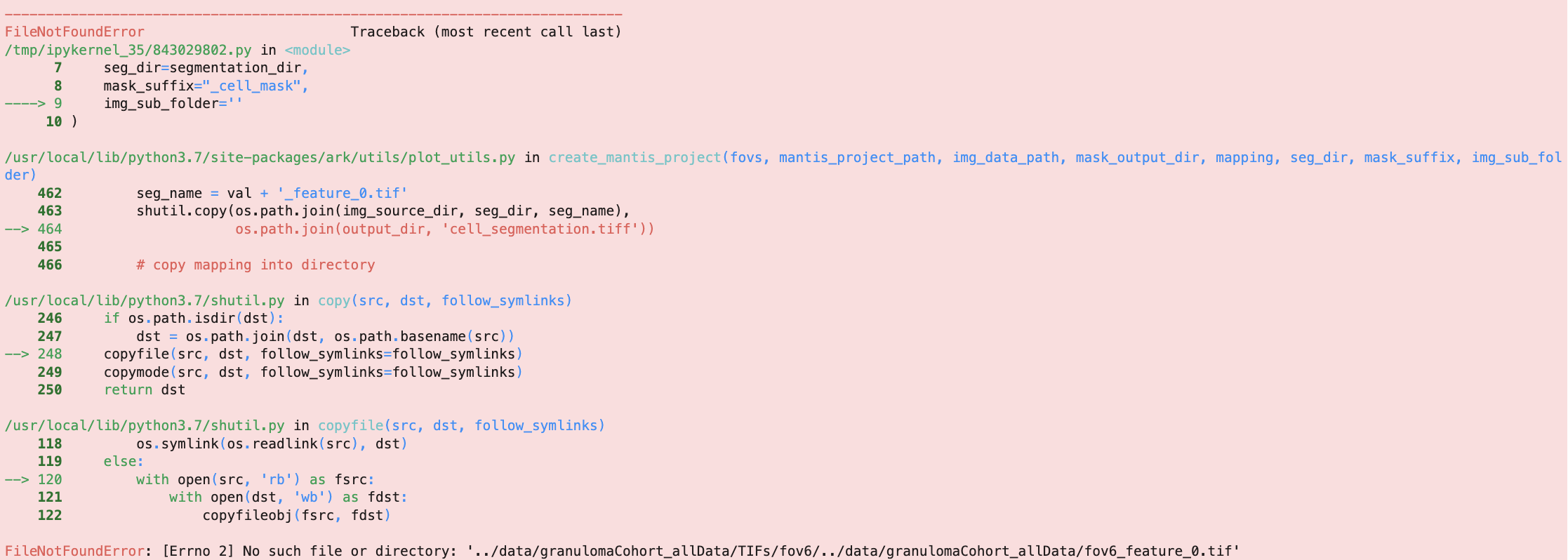 `create_mantis_project` errors out when specifying segmentation path · Issue #663 · angelolab ...
