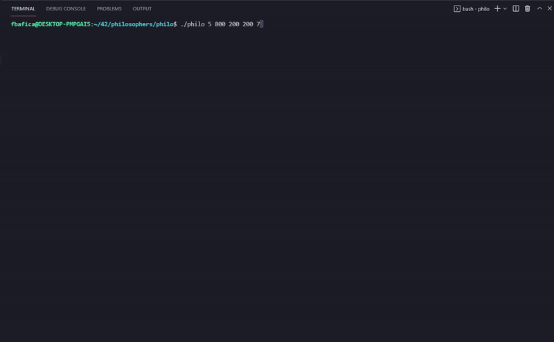 GitHub - filipebafica/philosophers: A multithread simulation