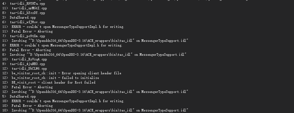 Error when building a VS2015 solution including 11 OpenDDS projects parallelly · Issue #3590 ...