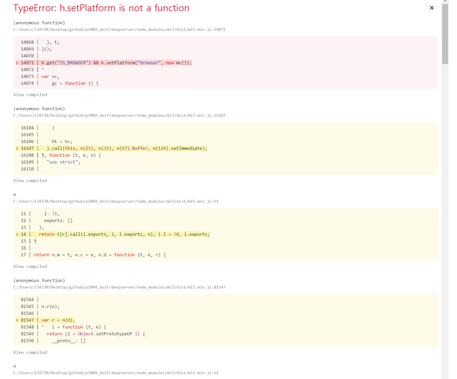 Ml5.js and face-api.js are not available at the same time. · Issue #381 · justadudewhohacks/face ...